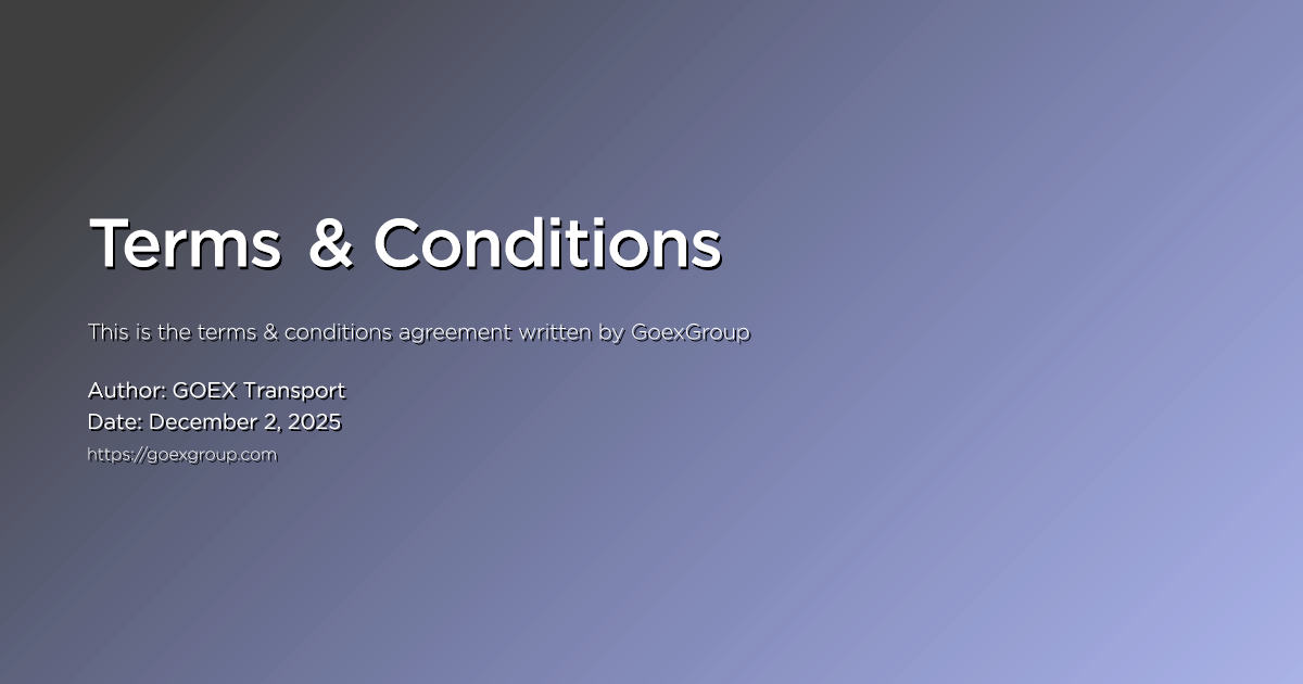 Terms & Conditions